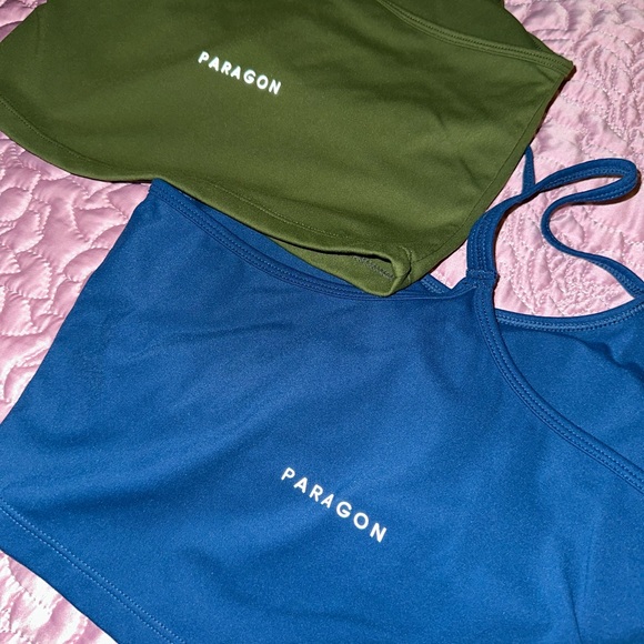 PARAGON | Tops | Paragon Green And Blue Tops | Poshmark